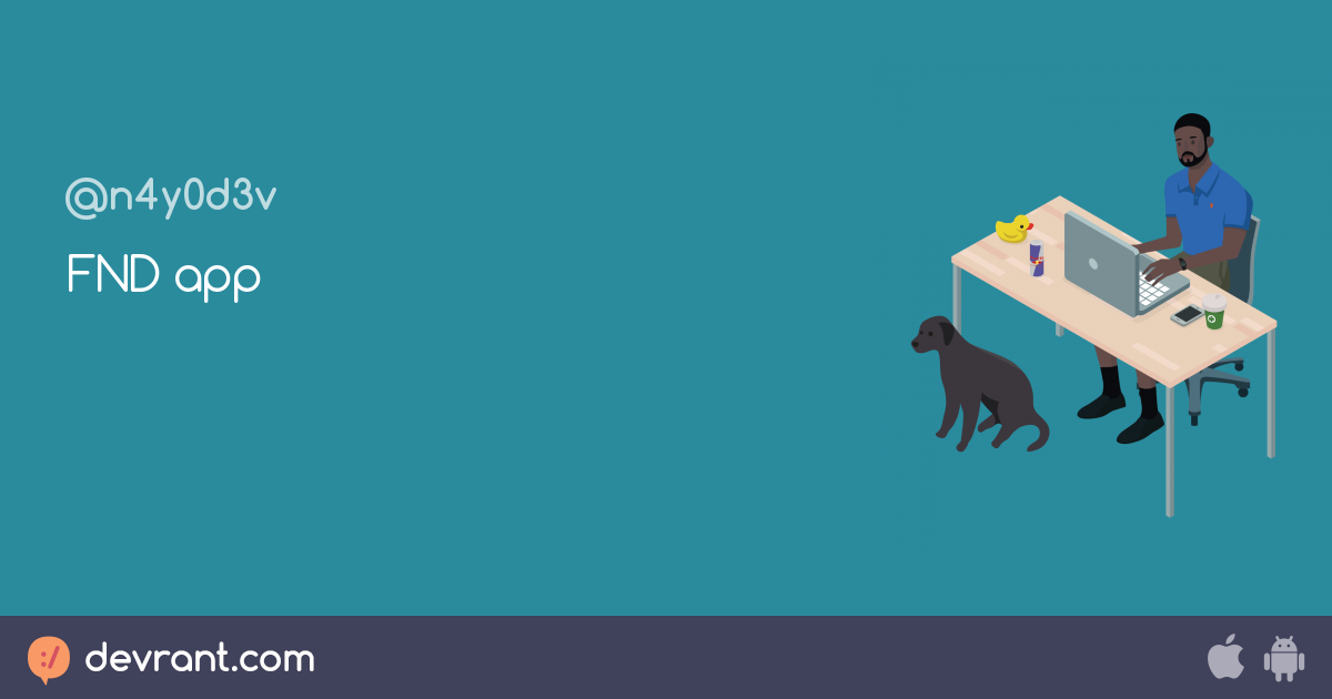 FND app - devRant