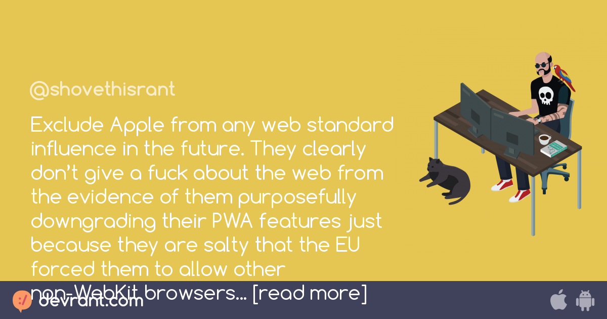 Exclude Apple from any web standard influence in the future. They clearly don’t give a fuck ...