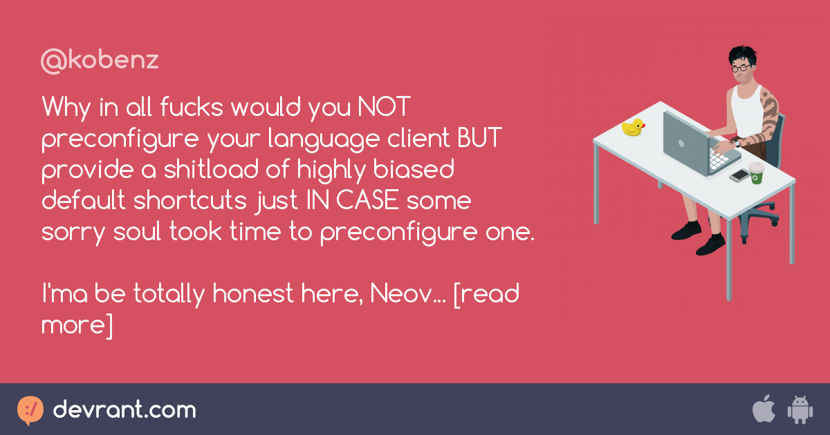 Why in all fucks would you NOT preconfigure your language client BUT provide a shitload of ...