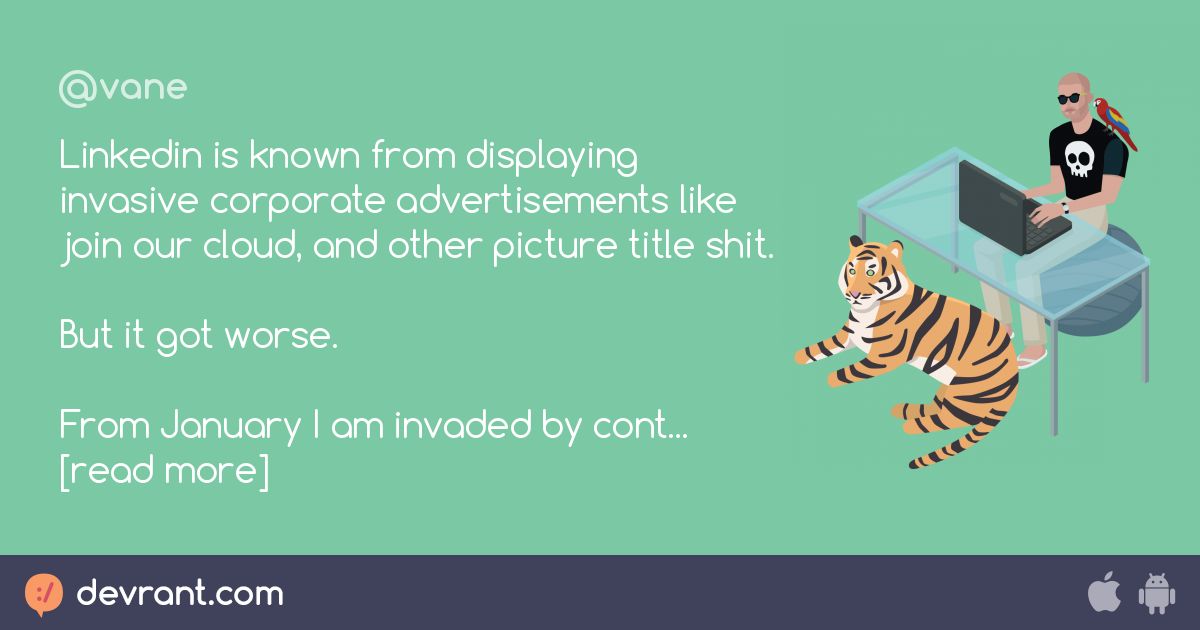 starwars - Linkedin is known from displaying invasive corporate advertisements like join our ...