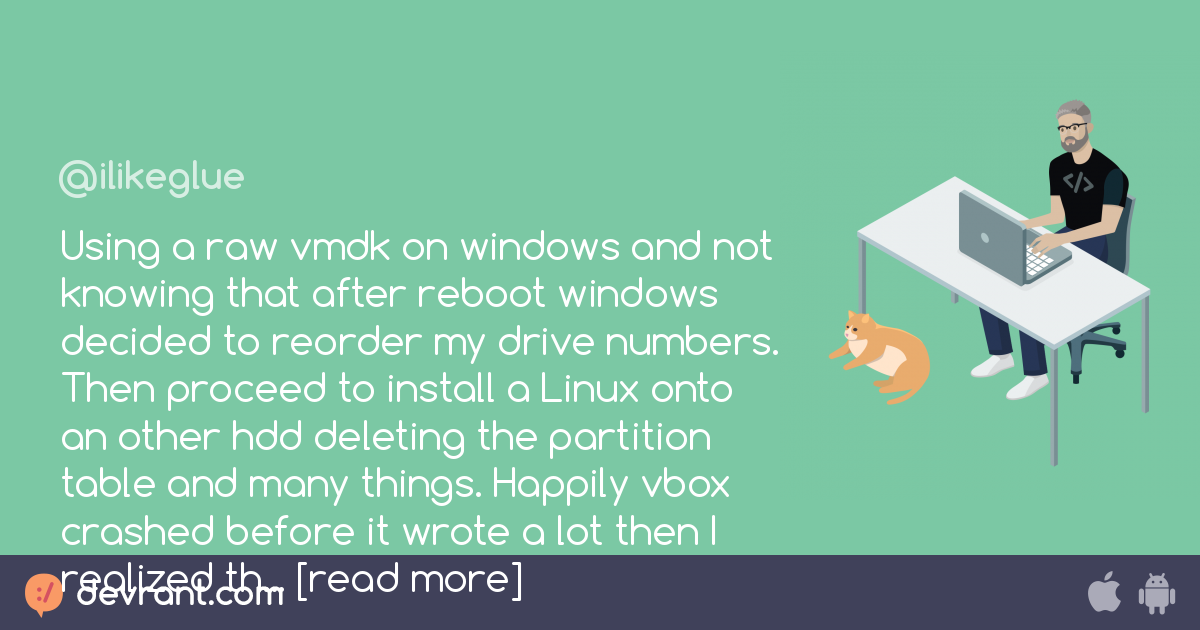 Bad data loss story? - devRant