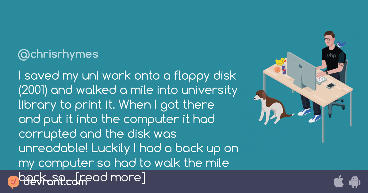 Bad data loss story? - devRant