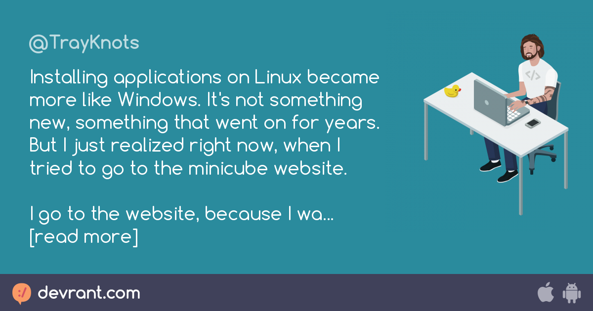 package managers - Installing applications on Linux became more like Windows. It's not something ...