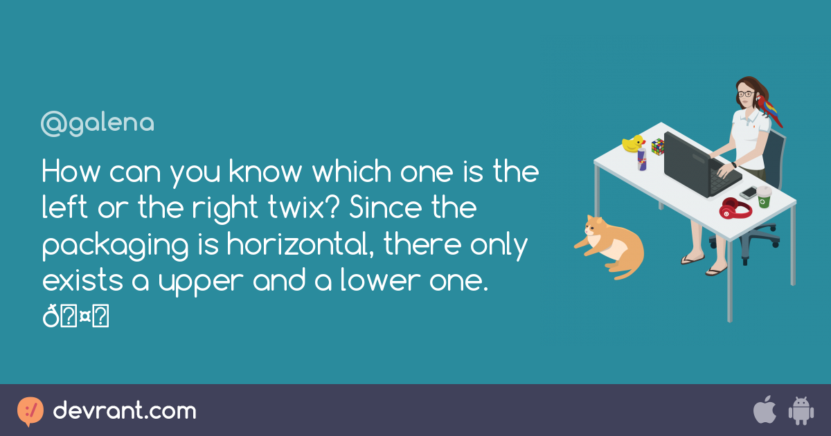 How can you know which one is the left or the right twix? Since the packaging is horizontal ...
