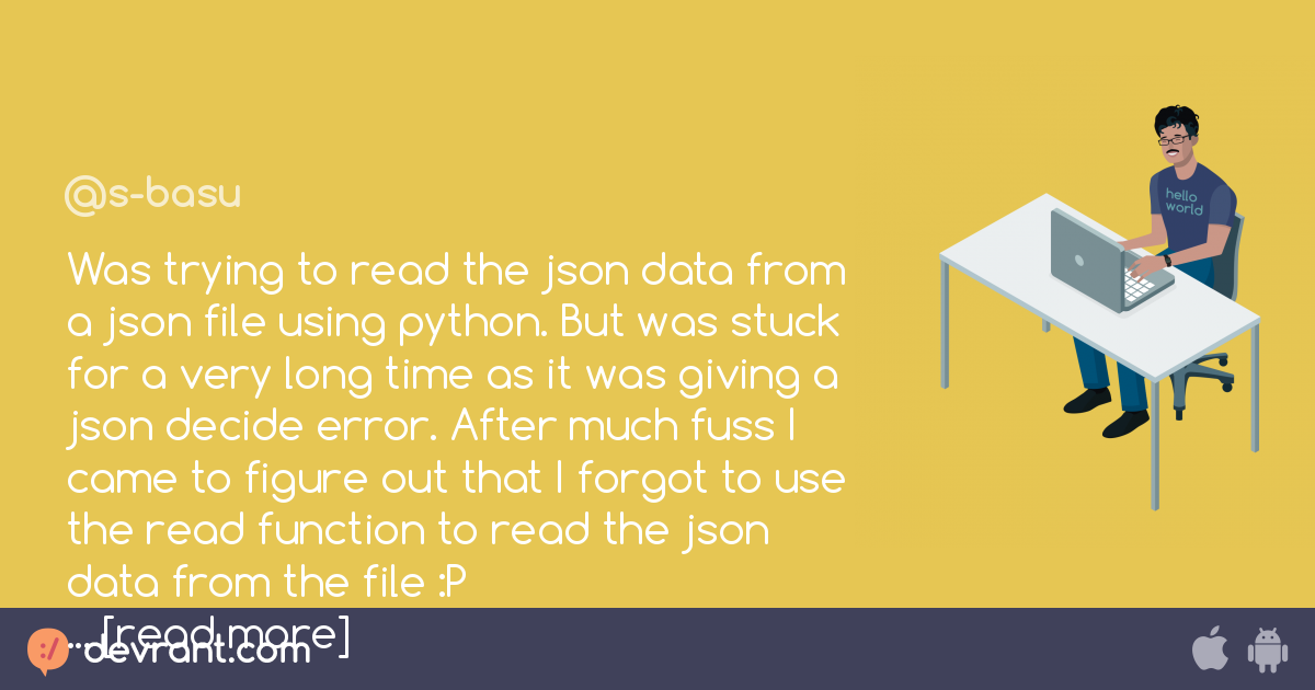 Troll Was Trying To Read The Json Data From A Json File Using Python But Was Stuck For A Very