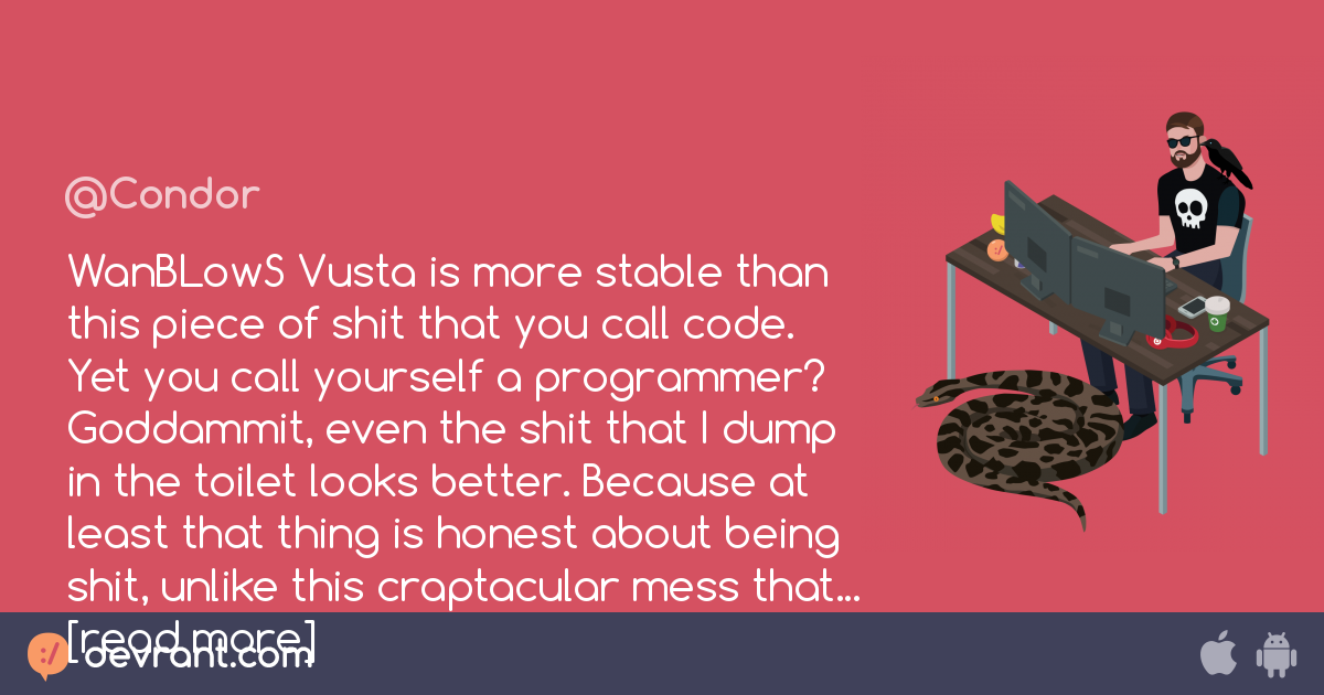 Creative dev insults? - devRant