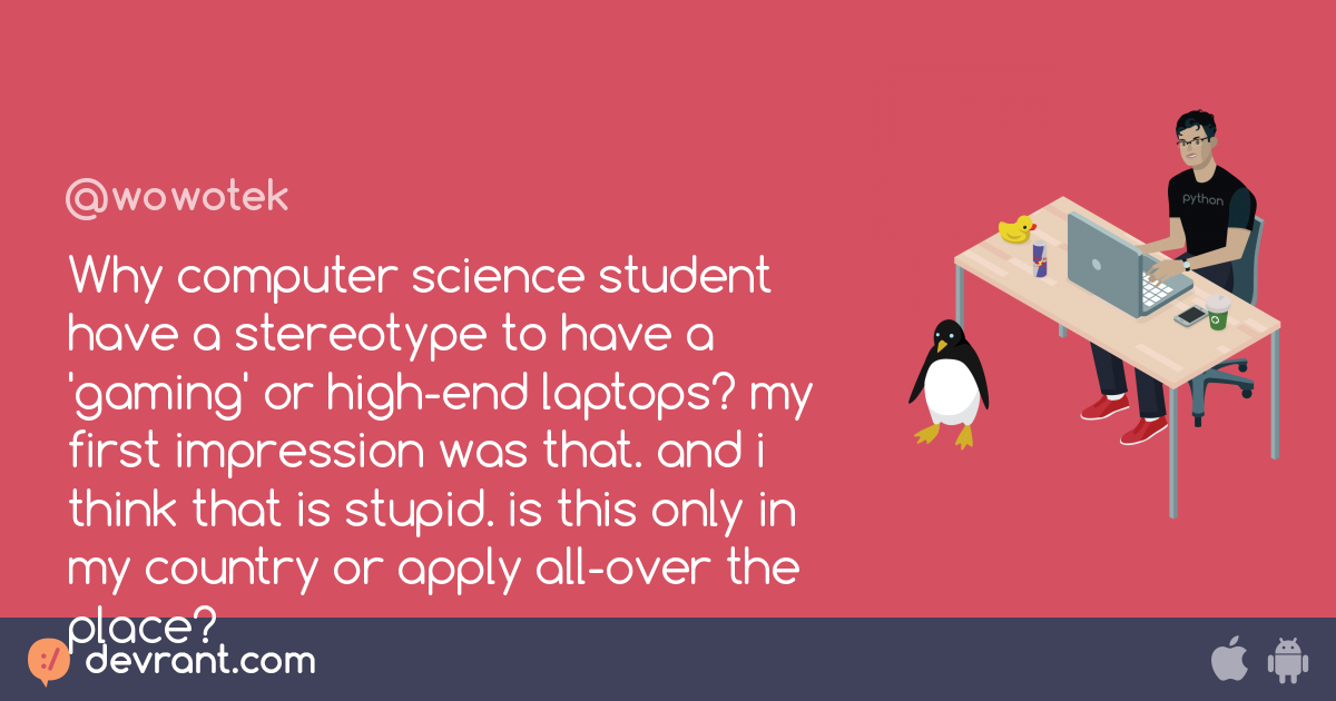 Why computer science student have a stereotype to have a 'gaming' or ...