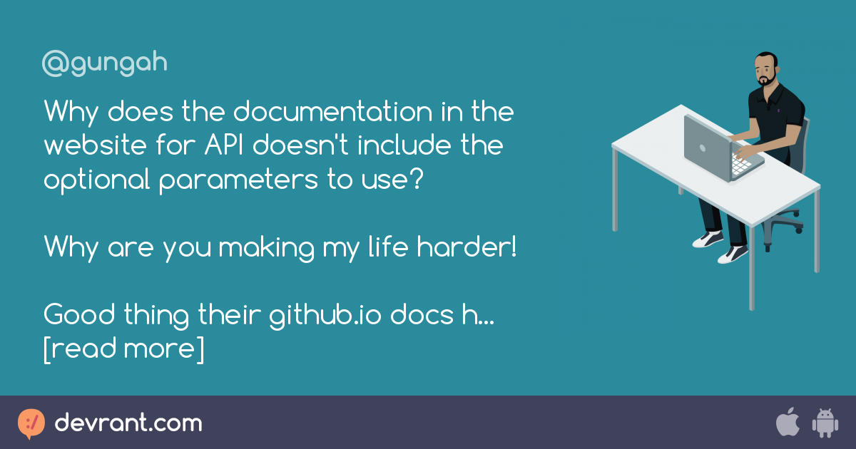 Documentation Why Does The Documentation In The Website For Api Doesnt Include The Optional