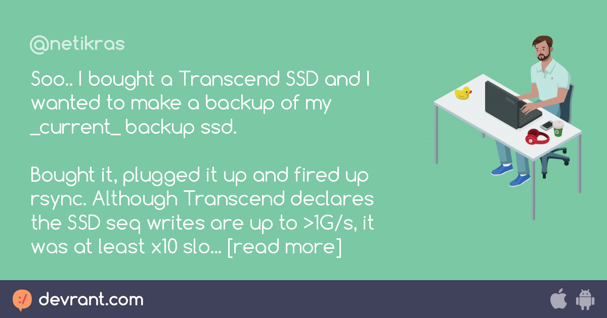 ssd - Soo.. I bought a Transcend SSD and I wanted to make a backup of my _current_ backup ssd ...