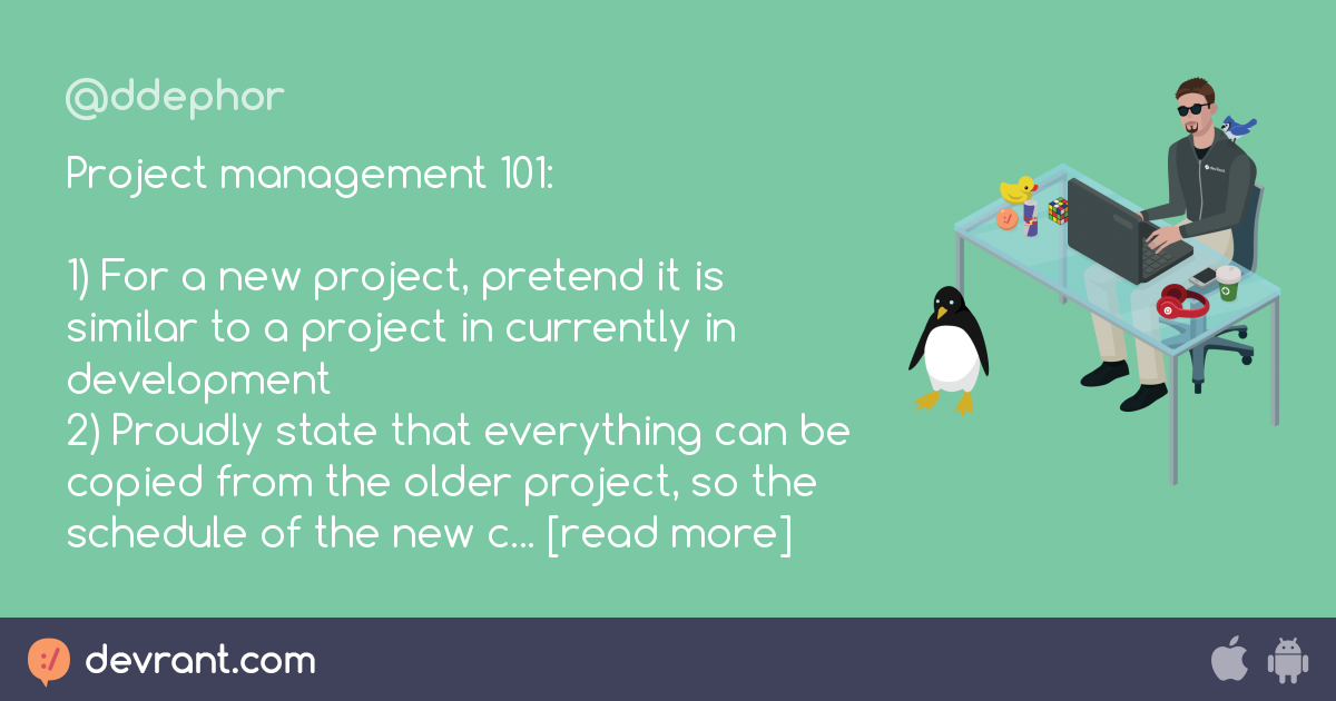 9 women 1 month 1 baby - Project management 101: 1) For a new project ...