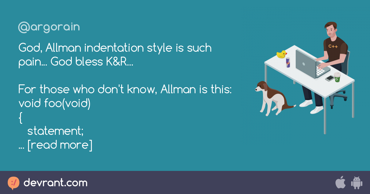 k&r - God, Allman indentation style is such pain... God bless K&R ...