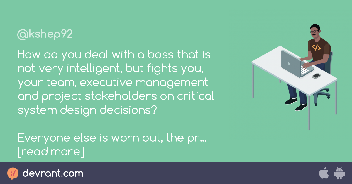 boss problems - How do you deal with a boss that is not very ...