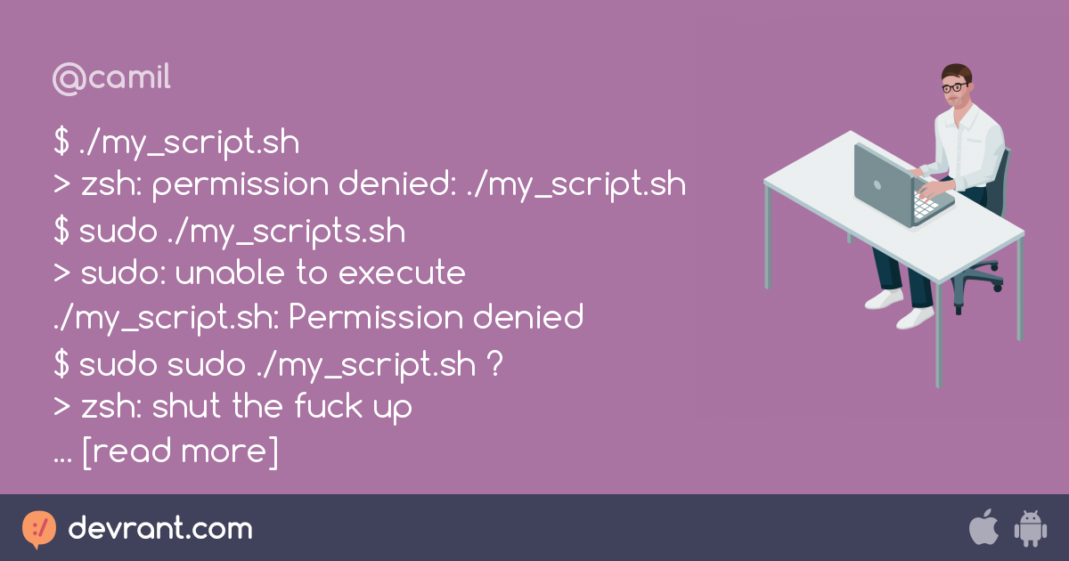 Script Myscriptsh Zsh Permission Denied Myscriptsh Sudo Myscriptssh Sudo