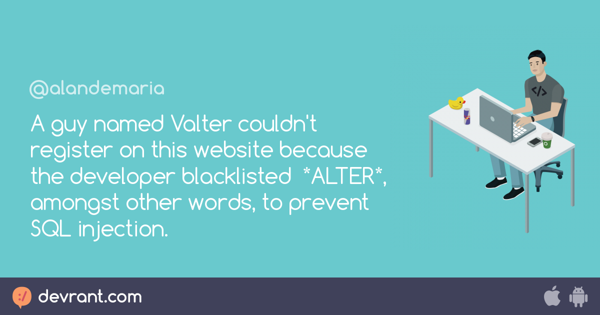 Worst security bug/feature you've seen? - devRant