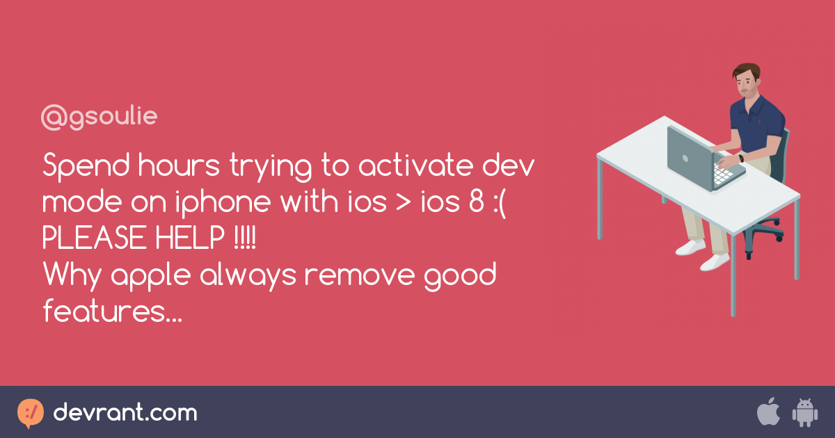 Ios Dev Mode Spend Hours Trying To Activate Dev Mode On Iphone With Ios Ios 8 Please Help