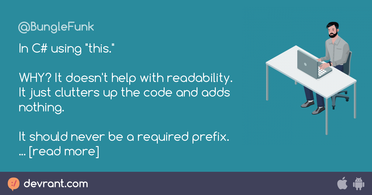 C Stylecop Vs In C Using This Why It Doesnt Help With Readability It Just Clutters Up