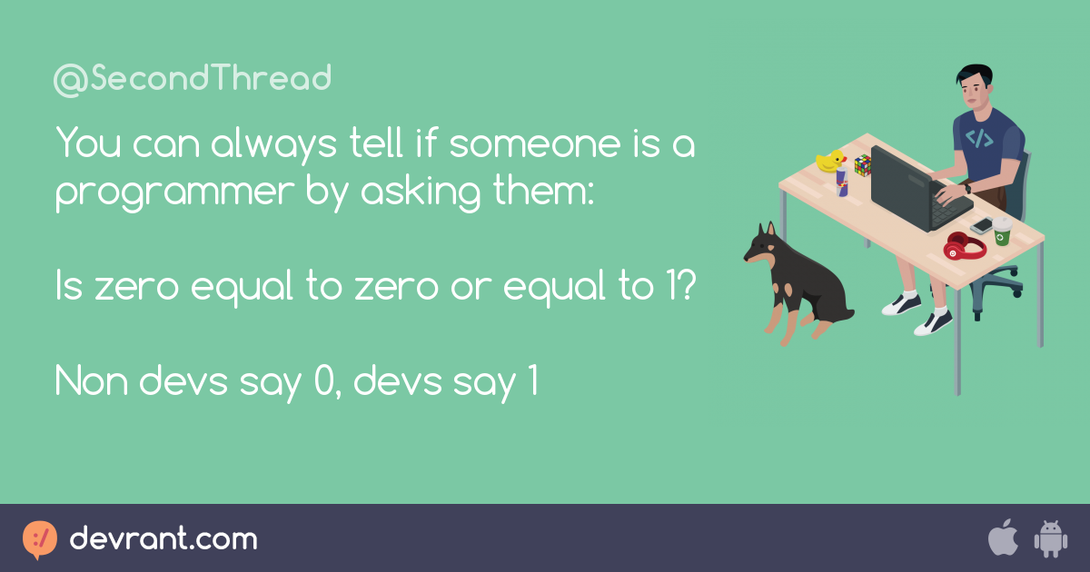 boolean logic - You can always tell if someone is a programmer by ...
