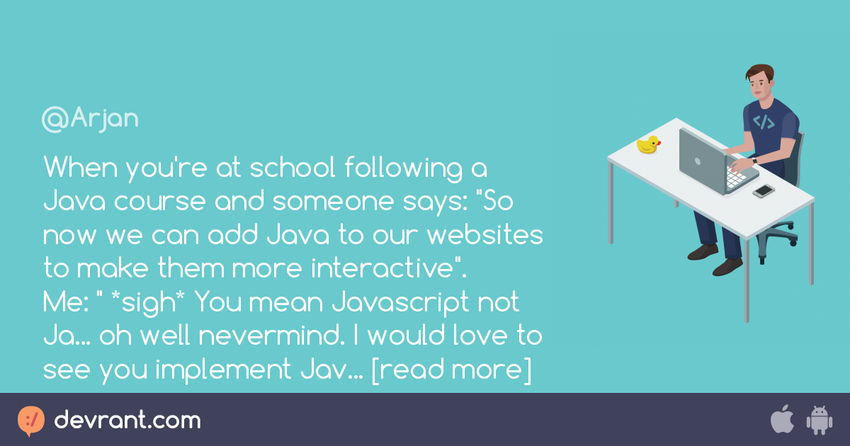 javascript - When you're at school following a Java course and someone says: "So now we can add ...