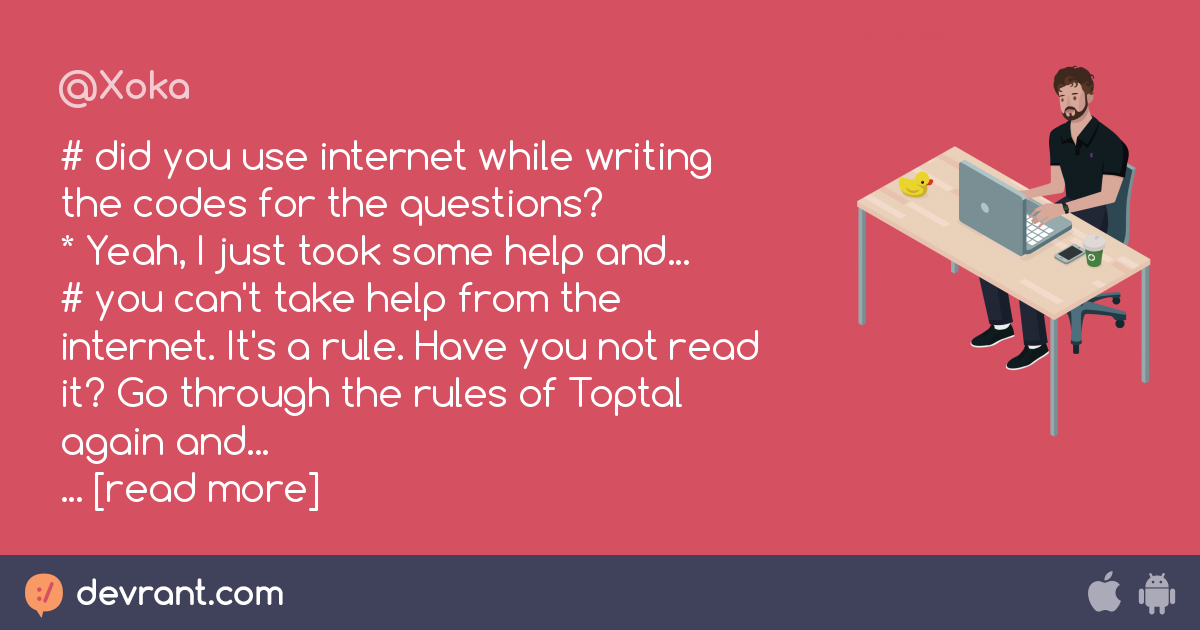 Most memorable dev interview question? - devRant