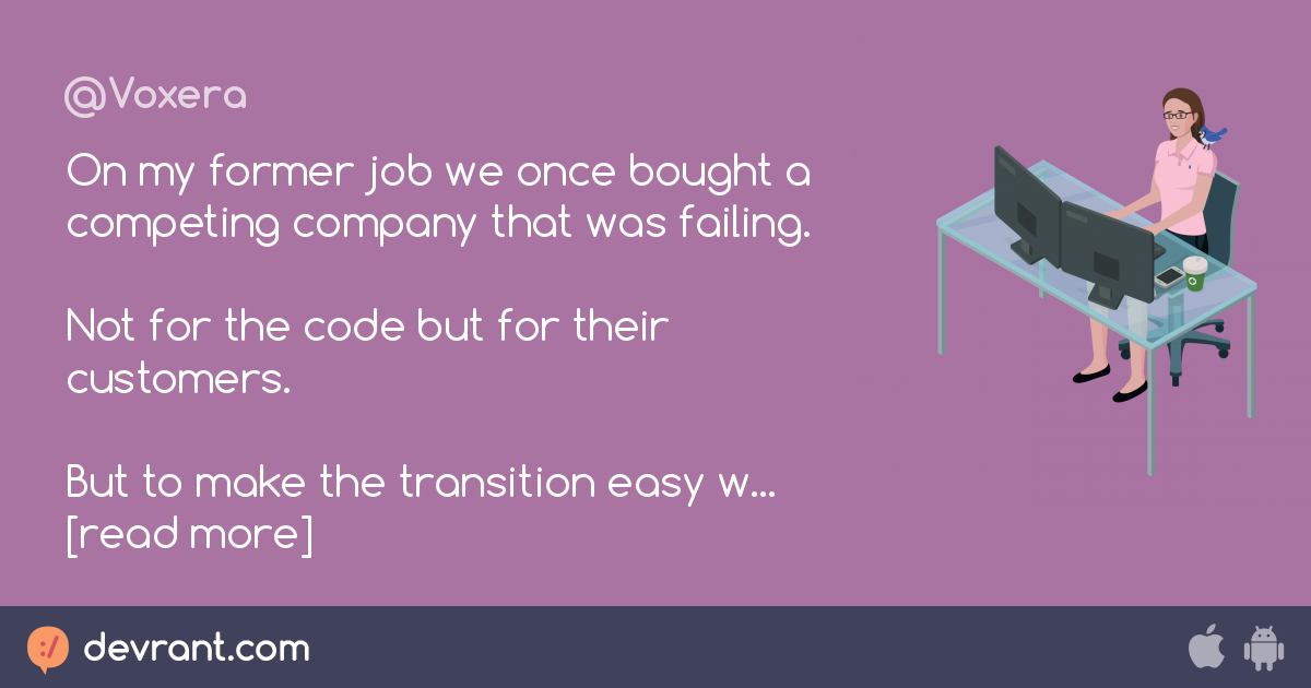 Legacy code horror story? - devRant