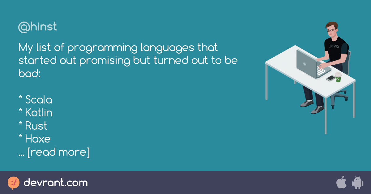 rust - My list of programming languages that started out promising but turned out to be bad ...