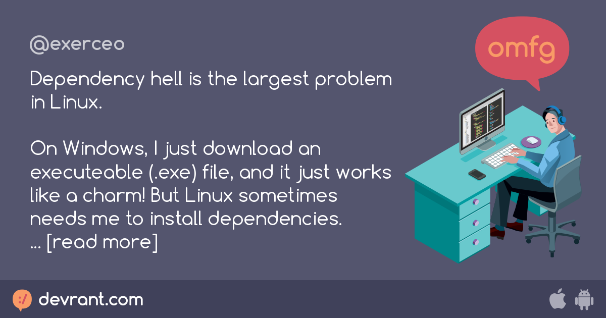 dephell - Dependency hell is the largest problem in Linux. On Windows ...