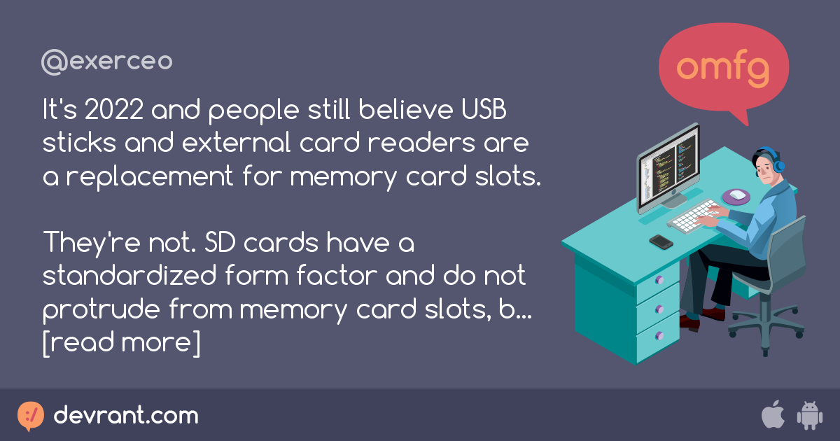 smartphones - It's 2022 and people still believe USB sticks and external card readers are a ...