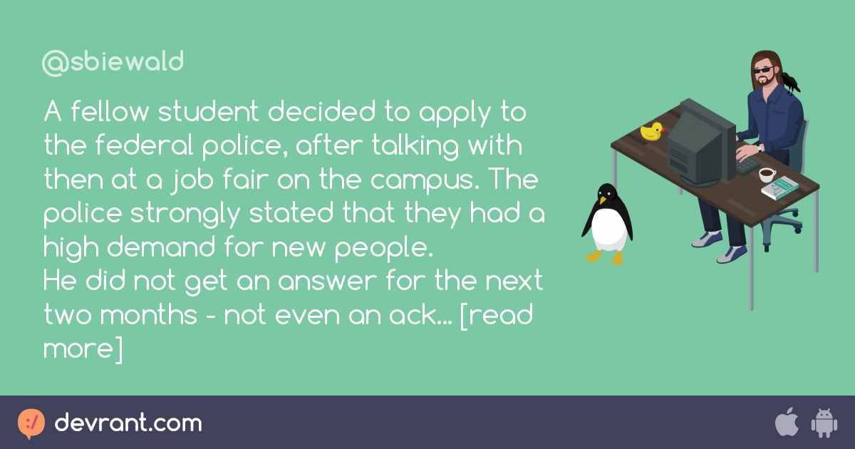 Worst interview process you saw? - devRant