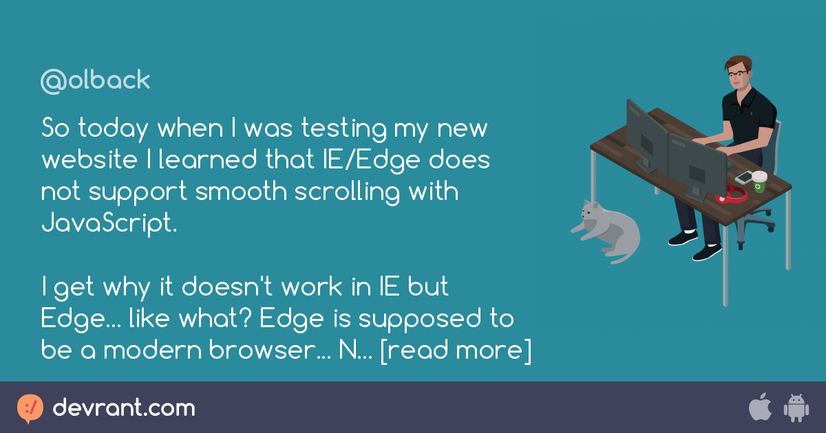 Edge So Today When I Was Testing My New Website I Learned That Ieedge Does Not Support Smooth 4031
