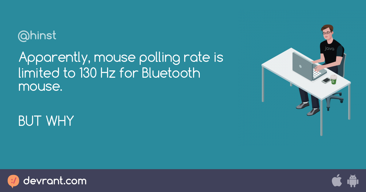 bluetooth - Apparently, mouse polling rate is limited to 130 Hz for ...