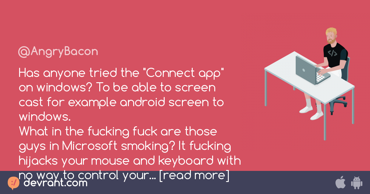 braindead - Has anyone tried the "Connect app" on windows? To be able to screen cast for example ...