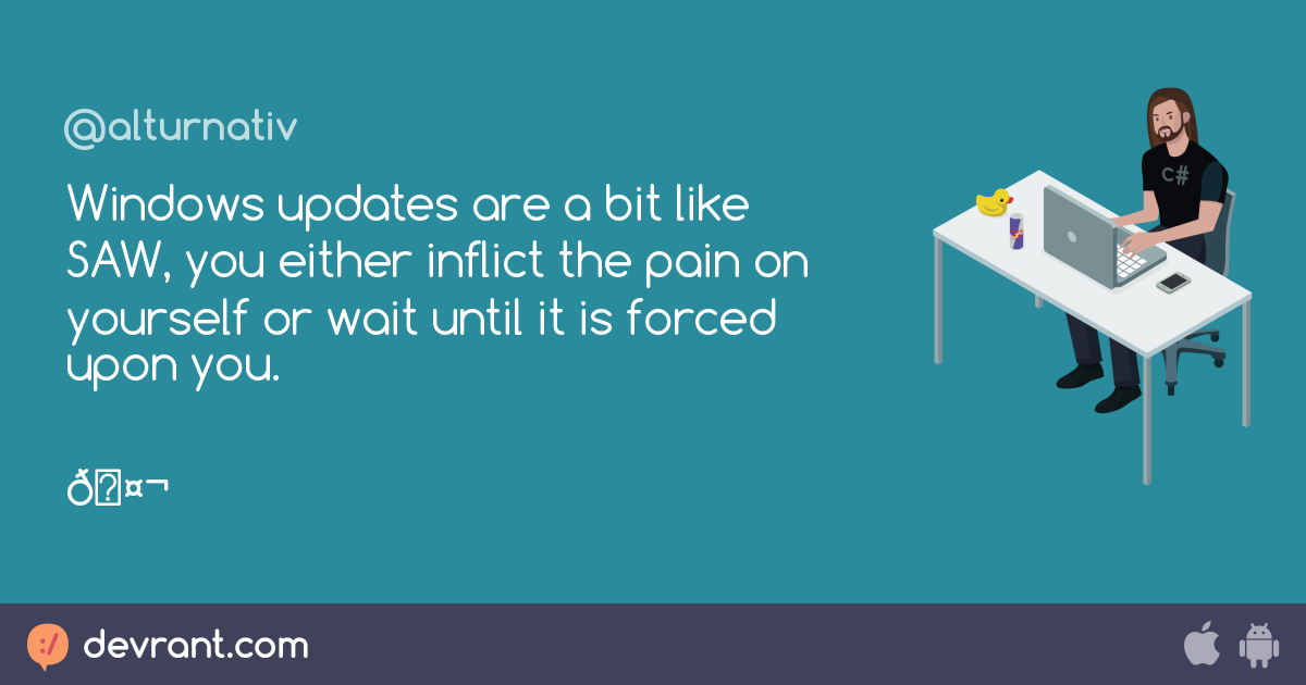 who needs sleep when you can surprise reboot - Windows updates are a ...