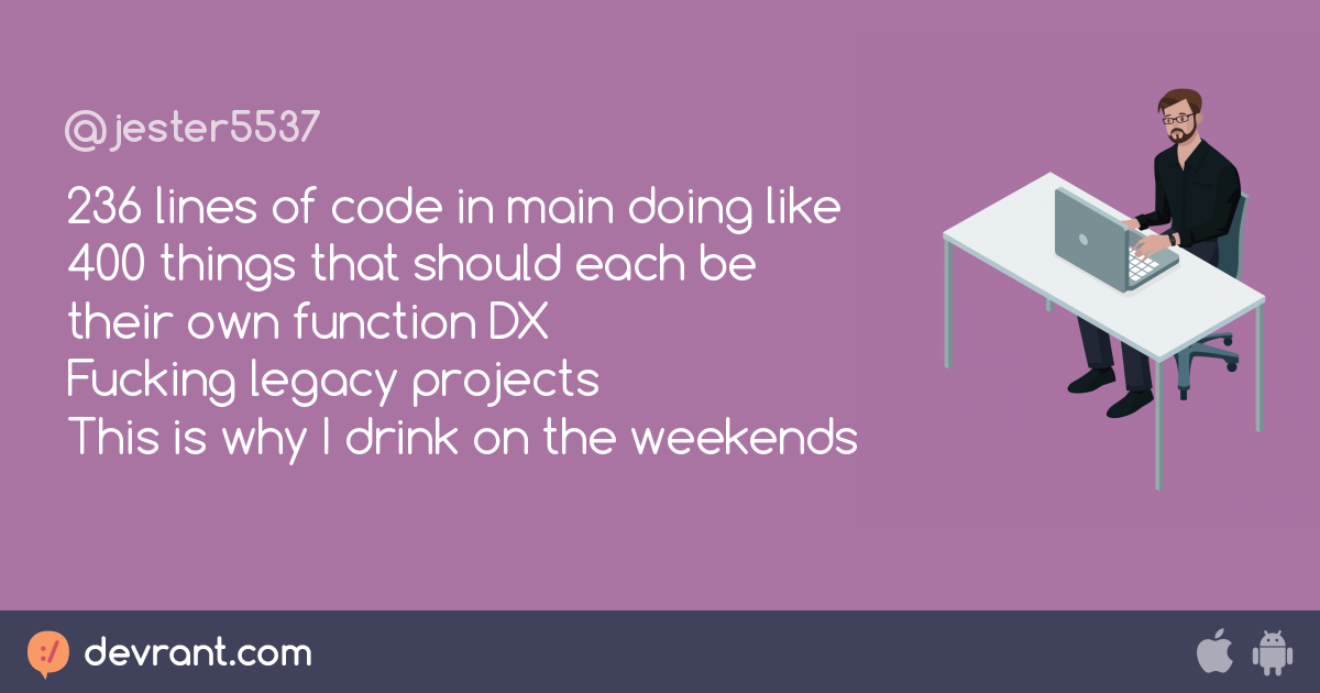 236 lines of code in main doing like 400 things that should each be their own function DX ...