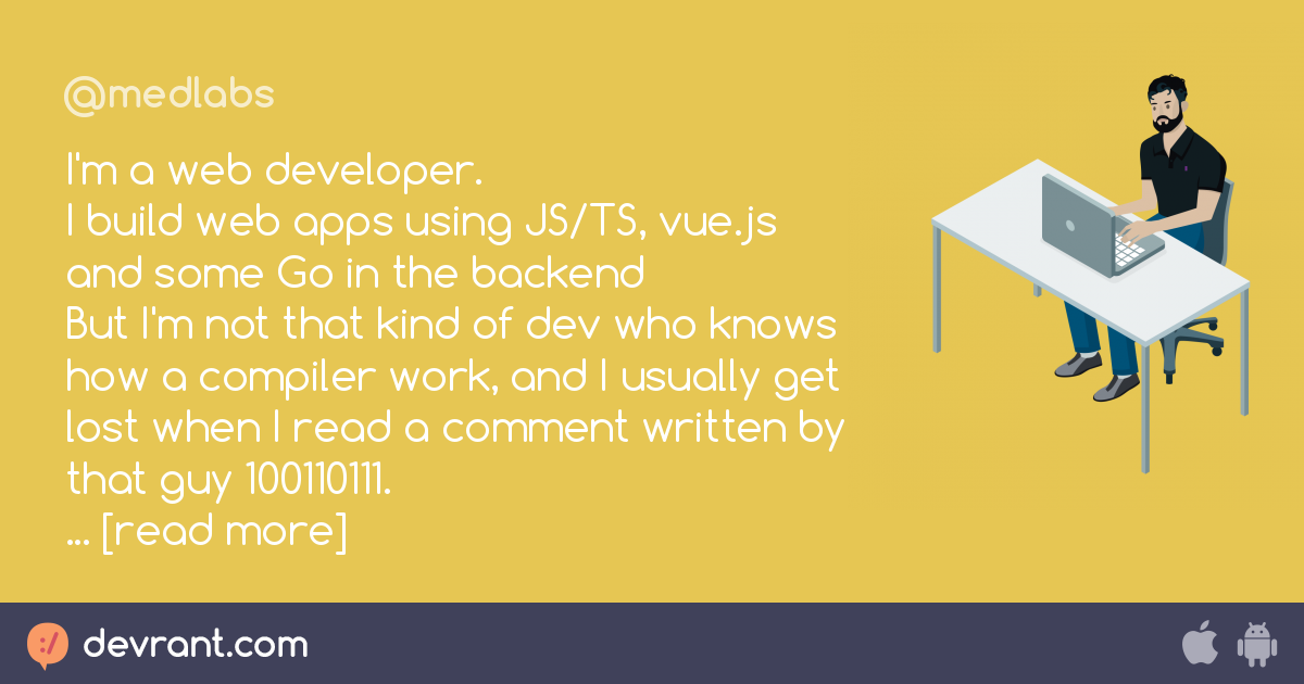 Zig Im A Web Developer I Build Web Apps Using Jsts Vuejs And Some Go In The Backend But I