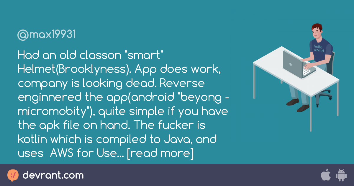 cloud - Had an old classon "smart" Helmet(Brooklyness). App does work, company is looking dead ...
