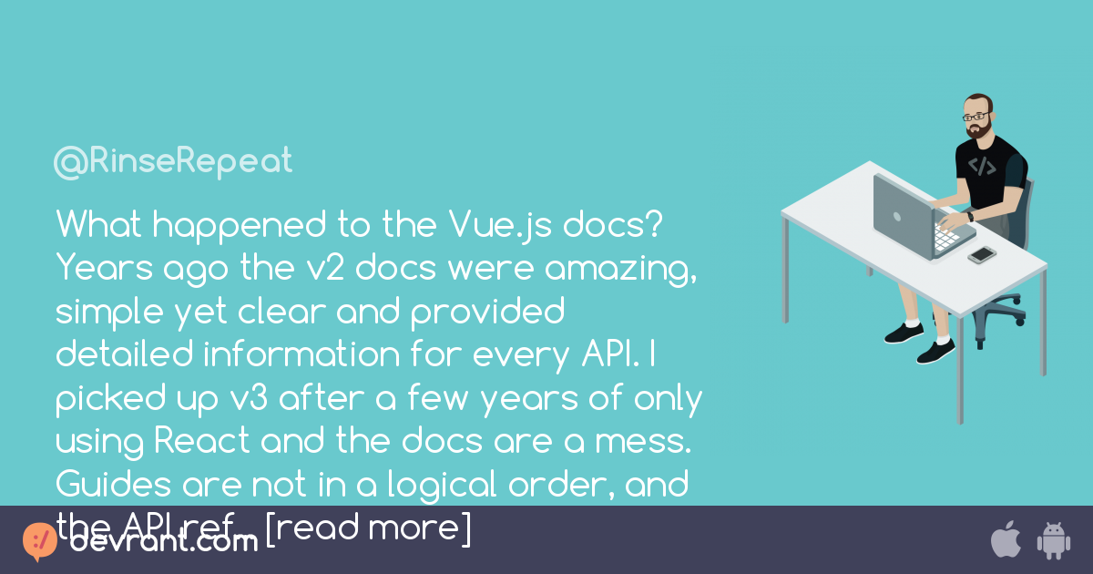 vue - What happened to the Vue.js docs? Years ago the v2 docs were amazing, simple yet clear and ...