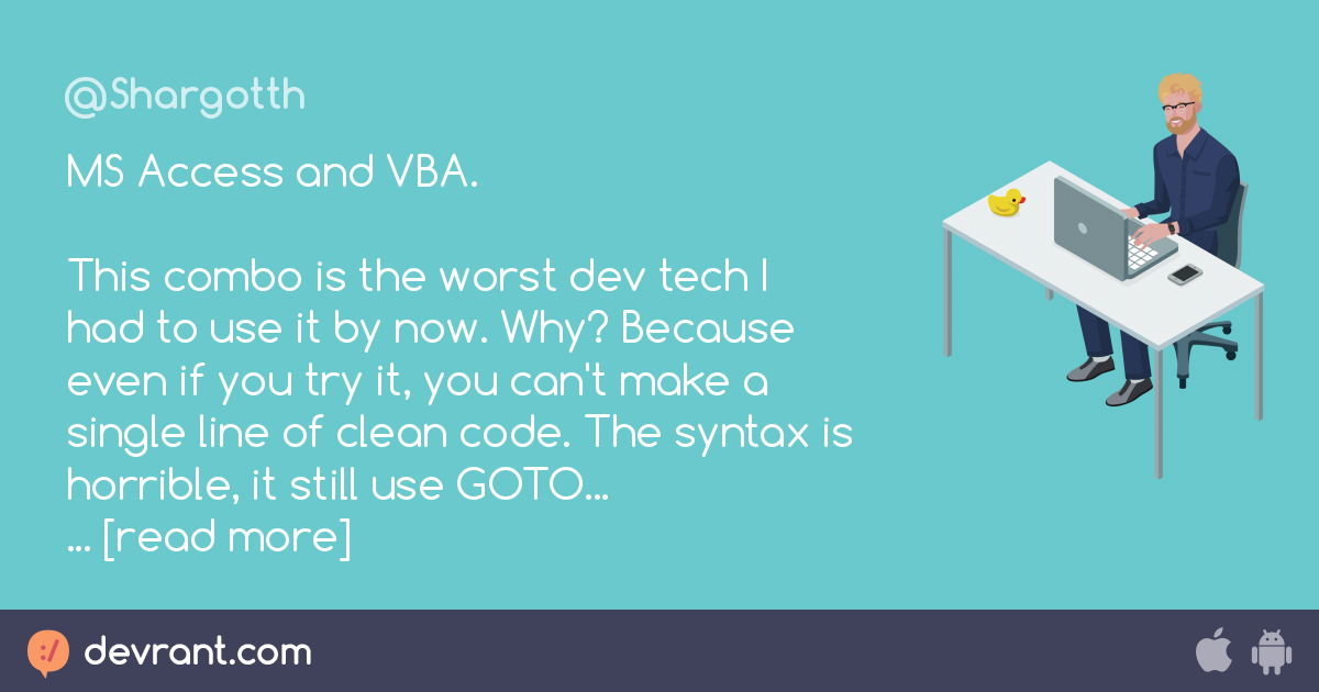 Worst dev technology you've used & why? - devRant