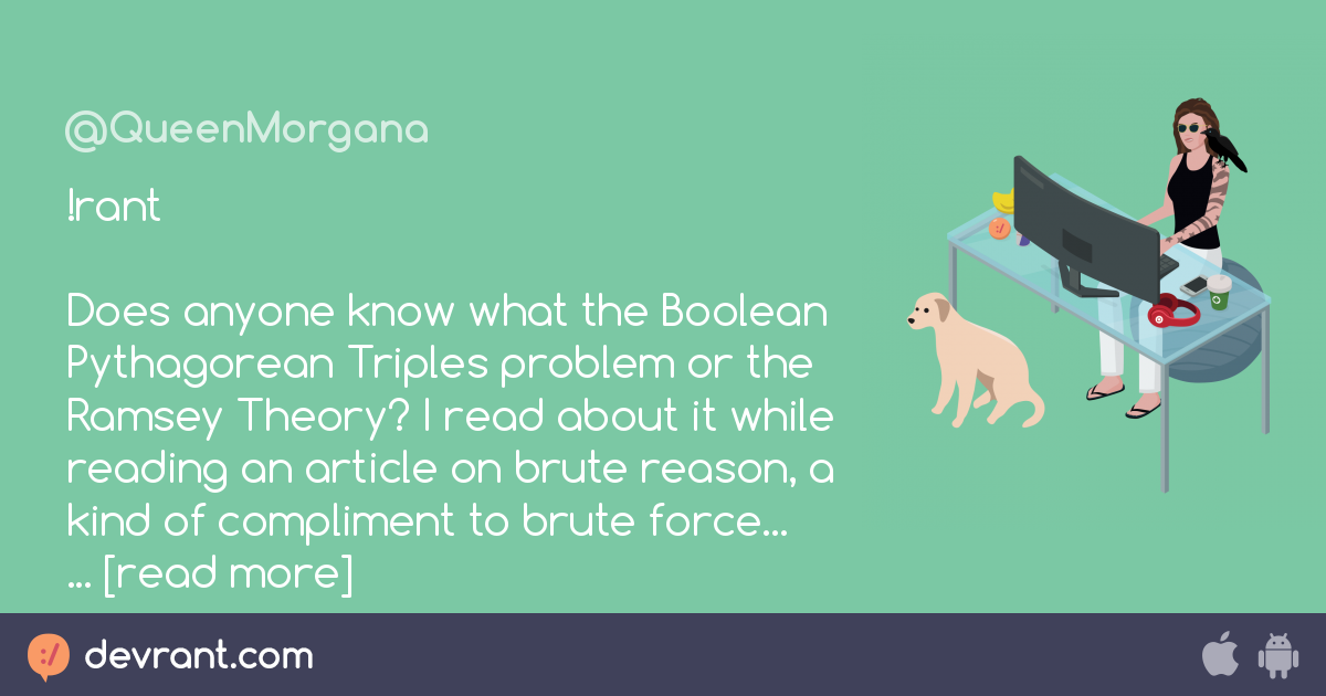 why is it 200tb - !rant Does anyone know what the Boolean Pythagorean ...
